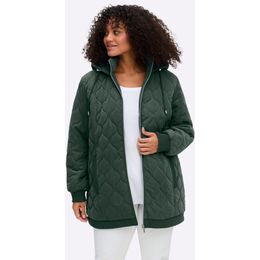 sheego Damen Blousonmoos, Gr. 54, unifarben, 89% Polyester, 11% Polyamid, Jacken