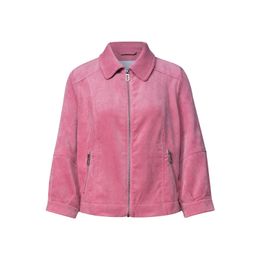 Street One Damen Cordjackeblush berry, Gr. 40, unifarben, Cord, Obermaterial: 90% Polyester, 8% Polyamid, 2% Elasthan. Futter: 100% Polyester,