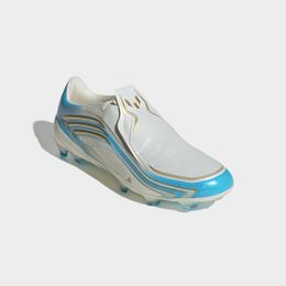 Damen Fu&szlig;ballschuh "F50 MESSI PRO FG", adidas Performance, Gr. 42ivory, semi blau burst, icey blau, Synthetik, Schuhe, Au&szlig;ensohle f&uuml;r Rasen und feste
