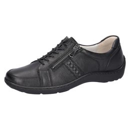 Waldl&auml;ufer WALDL&Auml;UFER Damen Schn&uuml;rschuh "Henni", Gr. 4schwarz, Nappaleder, Nubukleder, Schuhe, Bequemschuh, Halbschuh, Sneaker in Komfortweite H