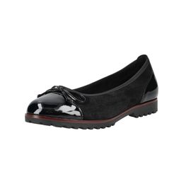 Gabor Damen Ballerina "Gabor Ballerinas Leder", Gr. 37schwarz, Leder, Schuhe