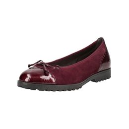 Gabor Damen Ballerina "Gabor Ballerinas Leder", Gr. 42bordeaux, Leder, Schuhe