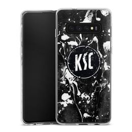 DeinDesign Galaxy S10 Plus Handy Silikon H&uuml;lle Case transparent Handyh&uuml;lle Karlsruher Sc Ksc Official Licensed Product Silikon Case