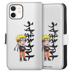 DeinDesign iPhone 12 Handy Klapph&uuml;lle Handyh&uuml;lle aus Kunst Leder wei&szlig; Flip Case Anime Naruto Shippuden Official Licensed Product Sideflip mit Lasche