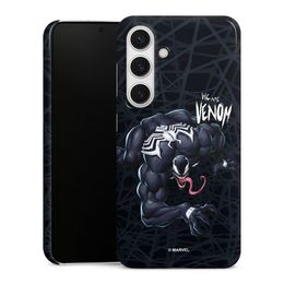 DeinDesign Galaxy S24 Handy Premium Case Smartphone Handyh&uuml;lle Schutzh&uuml;lle gl&auml;nzend Marvel Venom Spiderman Premium Case