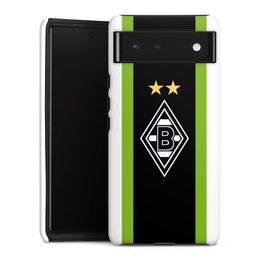 DeinDesign Google Pixel 6 Handy Panzer Handyh&uuml;lle robuste Outdoor H&uuml;lle Schutzh&uuml;lle matt Logo Gladbach Borussia M&ouml;nchengladbach Tough Case