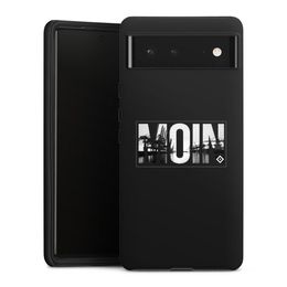 DeinDesign Google Pixel 6 Handy Panzer Handyh&uuml;lle robuste Outdoor H&uuml;lle Schutzh&uuml;lle matt Hamburger Sv Hsv Official Licensed Product Tough Case