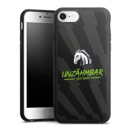 DeinDesign iPhone SE (2020) Handy Gallery Case Handyh&uuml;lle 9H Geh&auml;rtetes Glas R&uuml;ckseite H&uuml;lle Horse Official Licensed Product Borussia M&ouml;nchengladbach Gallery 