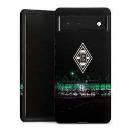 DeinDesign Google Pixel 6 Handy Panzer Handyh&uuml;lle robuste Outdoor H&uuml;lle Schutzh&uuml;lle matt Borussia M&ouml;nchengladbach Official Licensed Product Stadium Tough Case