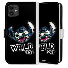 DeinDesign iPhone 11 Handy Klapph&uuml;lle Handyh&uuml;lle aus Kunst Leder wei&szlig; Flip Case Lilo & Stitch Disney Official Licensed Product Sideflip mit Lasche