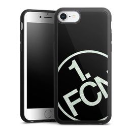 DeinDesign iPhone SE (2020) Handy Gallery Case Handyh&uuml;lle 9H Geh&auml;rtetes Glas R&uuml;ckseite H&uuml;lle 1. Fc N&uuml;rnberg 1. Fcn Logo Gallery Case