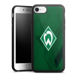 DeinDesign iPhone SE (2020) Handy Gallery Case Handyh&uuml;lle 9H Geh&auml;rtetes Glas R&uuml;ckseite H&uuml;lle Sv Werder Bremen Coat Of Arms Official Licensed Product Gallery Case