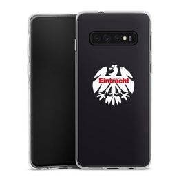 DeinDesign Galaxy S10 Plus Handy Silikon H&uuml;lle Case transparent Handyh&uuml;lle Eagle Retro Logo Silikon Case