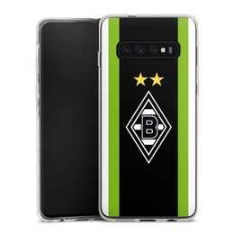 DeinDesign Galaxy S10 Plus Handy Silikon H&uuml;lle Case transparent Handyh&uuml;lle Logo Gladbach Borussia M&ouml;nchengladbach Silikon Case