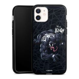 DeinDesign iPhone 12 mini Handy Silikon H&uuml;lle Case schwarz Handyh&uuml;lle Marvel Venom Spiderman