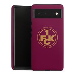 DeinDesign Google Pixel 6 Handy Panzer Handyh&uuml;lle robuste Outdoor H&uuml;lle Schutzh&uuml;lle matt 125 Jahre 1. Fc Kaiserslautern 1. Fck Tough Case