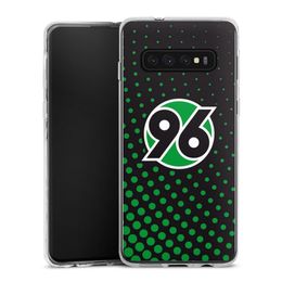DeinDesign Galaxy S10 Plus Handy Silikon H&uuml;lle Case transparent Handyh&uuml;lle Logo Hannover 96 Muster Silikon Case