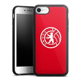 DeinDesign iPhone SE (2020) Handy Gallery Case Handyh&uuml;lle 9H Geh&auml;rtetes Glas R&uuml;ckseite H&uuml;lle Official Licensed Product 1. Fc Union Berlin Bear Gallery Case