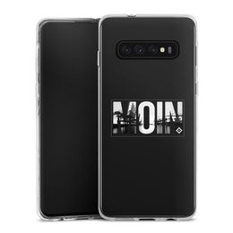 DeinDesign Galaxy S10 Plus Handy Silikon H&uuml;lle Case transparent Handyh&uuml;lle Hamburger Sv Hsv Official Licensed Product Silikon Case
