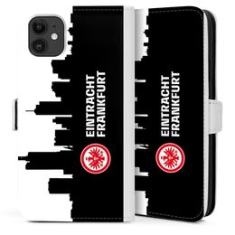 DeinDesign iPhone 11 Handy Klapph&uuml;lle Handyh&uuml;lle aus Kunst Leder wei&szlig; Flip Case Eintracht Frankfurt Sge Official Licensed Product Sideflip mit Lasche