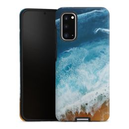 DeinDesign Galaxy S20 Handy Panzer Handyh&uuml;lle robuste Outdoor H&uuml;lle Schutzh&uuml;lle matt Summer Water Beach Tough Case