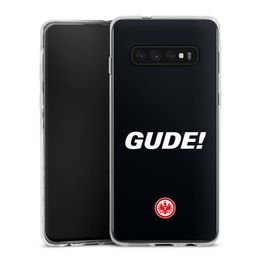 DeinDesign Galaxy S10 Plus Handy Silikon H&uuml;lle Case transparent Handyh&uuml;lle Bundesliga Eintracht Frankfurt Official Licensed Product Silikon Case