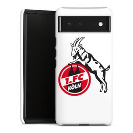 DeinDesign Google Pixel 6 Handy Panzer Handyh&uuml;lle robuste Outdoor H&uuml;lle Schutzh&uuml;lle matt Official Licensed Product Coat Of Arms 1. Fc K&ouml;ln Tough Case
