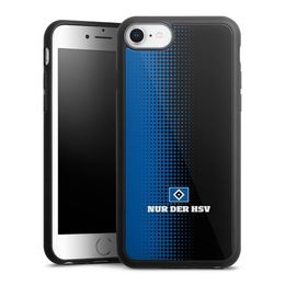 DeinDesign iPhone SE (2020) Handy Gallery Case Handyh&uuml;lle 9H Geh&auml;rtetes Glas R&uuml;ckseite H&uuml;lle Logo Official Licensed Product Hsv Gallery Case