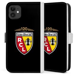 DeinDesign iPhone 11 Handy Klapph&uuml;lle Handyh&uuml;lle aus Kunst Leder wei&szlig; Flip Case Logo Official Licensed Product Rc Lens Sideflip mit Lasche