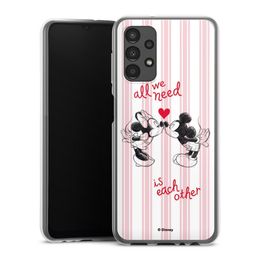 DeinDesign Galaxy A13 4G Handy Silikon H&uuml;lle Case transparent Handyh&uuml;lle Love Disney Silikon Case