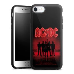 DeinDesign iPhone SE (2020) Handy Gallery Case Handyh&uuml;lle 9H Geh&auml;rtetes Glas R&uuml;ckseite H&uuml;lle Band Acdc Official Licensed Product Gallery Case