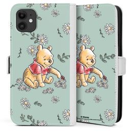 DeinDesign iPhone 11 Handy Klapph&uuml;lle Handyh&uuml;lle aus Kunst Leder wei&szlig; Flip Case Disney Winnie The Pooh Official Licensed Product Sideflip mit Lasche