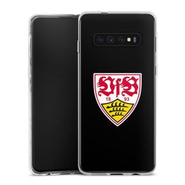 DeinDesign Galaxy S10 Plus Handy Silikon H&uuml;lle Case transparent Handyh&uuml;lle Vfb Stuttgart Coat Of Arms Official Licensed Product Silikon Case