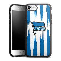 DeinDesign iPhone SE (2020) Handy Gallery Case Handyh&uuml;lle 9H Geh&auml;rtetes Glas R&uuml;ckseite H&uuml;lle Official Licensed Product Bundesliga Hertha Bsc Gallery Case