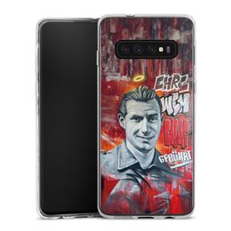 DeinDesign Galaxy S10 Plus Handy Silikon H&uuml;lle Case transparent Handyh&uuml;lle 1. Fc Kaiserslautern 1. Fck Fritz Walter Silikon Case