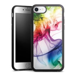 DeinDesign iPhone SE (2020) Handy Gallery Case Handyh&uuml;lle 9H Geh&auml;rtetes Glas R&uuml;ckseite H&uuml;lle Colour Water Rainbow Gallery Case