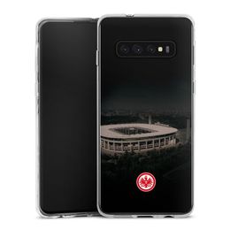 DeinDesign Galaxy S10 Plus Handy Silikon H&uuml;lle Case transparent Handyh&uuml;lle Stadium Official Licensed Product Eintracht Frankfurt Silikon Case