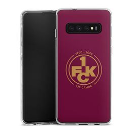DeinDesign Galaxy S10 Plus Handy Silikon H&uuml;lle Case transparent Handyh&uuml;lle 125 Jahre 1. Fc Kaiserslautern 1. Fck Silikon Case