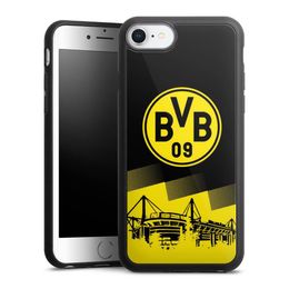 DeinDesign iPhone SE (2020) Handy Gallery Case Handyh&uuml;lle 9H Geh&auml;rtetes Glas R&uuml;ckseite H&uuml;lle Bvb Stadium Borussia Dortmund Gallery Case