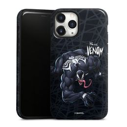 DeinDesign iPhone 11 Pro Handy Panzer Handyh&uuml;lle robuste Outdoor H&uuml;lle Schutzh&uuml;lle gl&auml;nzend Spiderman Marvel Venom Tough Case
