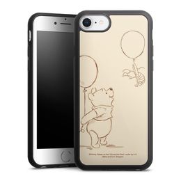 DeinDesign iPhone SE (2020) Handy Gallery Case Handyh&uuml;lle 9H Geh&auml;rtetes Glas R&uuml;ckseite H&uuml;lle Official Licensed Product Disney Winnie The Pooh Gallery Case