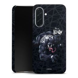 DeinDesign Galaxy A36 5G Handy Premium Case Smartphone Handyh&uuml;lle Schutzh&uuml;lle matt Marvel Venom Spiderman Premium Case
