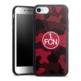DeinDesign iPhone SE (2020) Handy Gallery Case Handyh&uuml;lle 9H Geh&auml;rtetes Glas R&uuml;ckseite H&uuml;lle Logo 1. Fc N&uuml;rnberg 1. Fcn Gallery Case