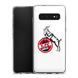 DeinDesign Galaxy S10 Plus Handy Silikon H&uuml;lle Case transparent Handyh&uuml;lle Official Licensed Product Coat Of Arms 1. Fc K&ouml;ln Silikon Case