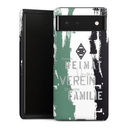 DeinDesign Google Pixel 6 Handy Panzer Handyh&uuml;lle robuste Outdoor H&uuml;lle Schutzh&uuml;lle matt Borussia M&ouml;nchengladbach Official Licensed Product Statement Tough Case