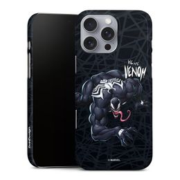 DeinDesign iPhone 16 Pro Max Handy Premium Case Smartphone Handyh&uuml;lle Schutzh&uuml;lle gl&auml;nzend Marvel Venom Spiderman Premium Case