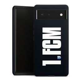 DeinDesign Google Pixel 6 Handy Panzer Handyh&uuml;lle robuste Outdoor H&uuml;lle Schutzh&uuml;lle matt 1. Fcm 1. Fc Magdeburg Official Licensed Product Tough Case