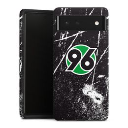 DeinDesign Google Pixel 6 Handy Panzer Handyh&uuml;lle robuste Outdoor H&uuml;lle Schutzh&uuml;lle matt Coat Of Arms H96 Hannover 96 Tough Case