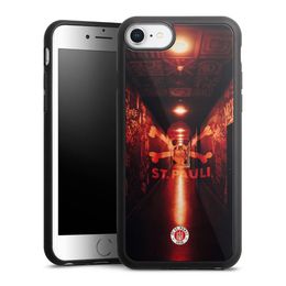 DeinDesign iPhone SE (2020) Handy Gallery Case Handyh&uuml;lle 9H Geh&auml;rtetes Glas R&uuml;ckseite H&uuml;lle Official Licensed Product Fc St. Pauli Gallery Case