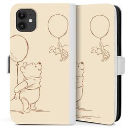 DeinDesign iPhone 11 Handy Klapph&uuml;lle Handyh&uuml;lle aus Kunst Leder wei&szlig; Flip Case Disney Official Licensed Product Winnie The Pooh Sideflip mit Lasche